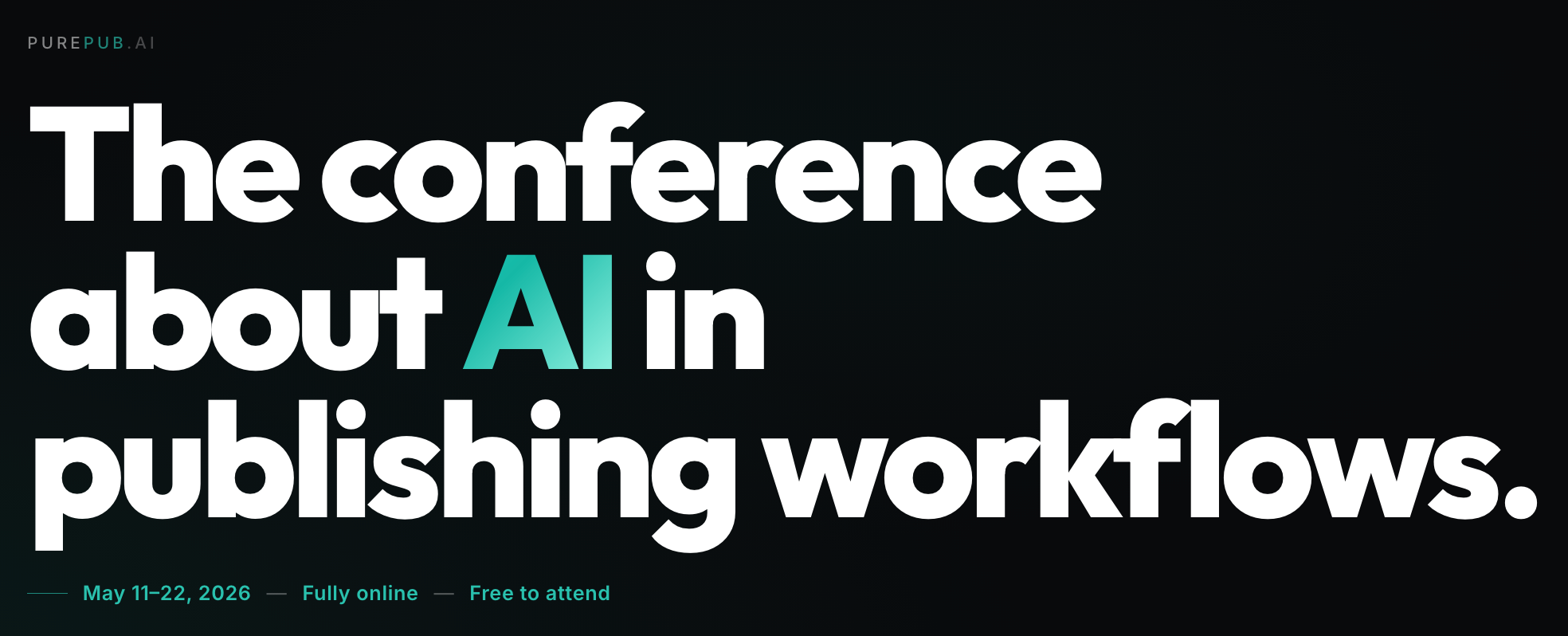 pure.science Launches purepub.ai: The Conference About AI in Publishing ...